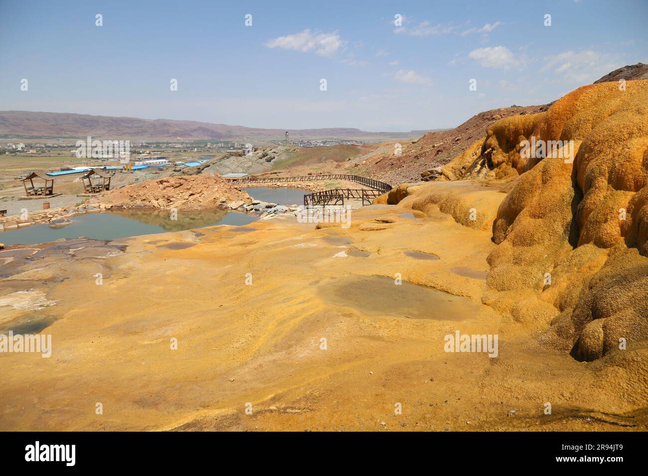 June 22, 2023, Jolfa, East Azerbaijan, Iran: A view of the Aras UNESCO ...