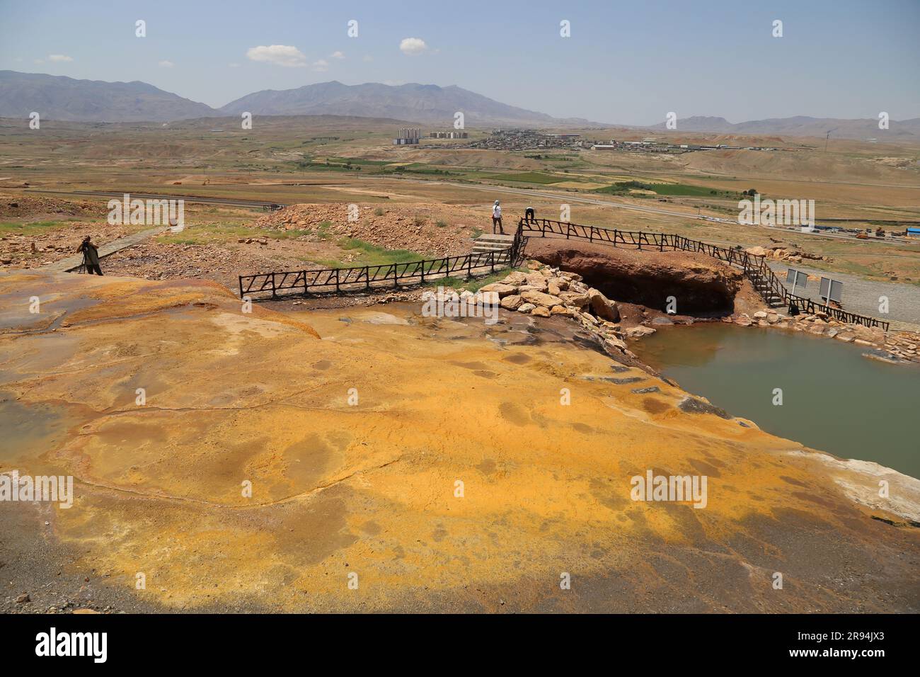 June 22, 2023, Jolfa, East Azerbaijan, Iran: A view of the Aras UNESCO ...