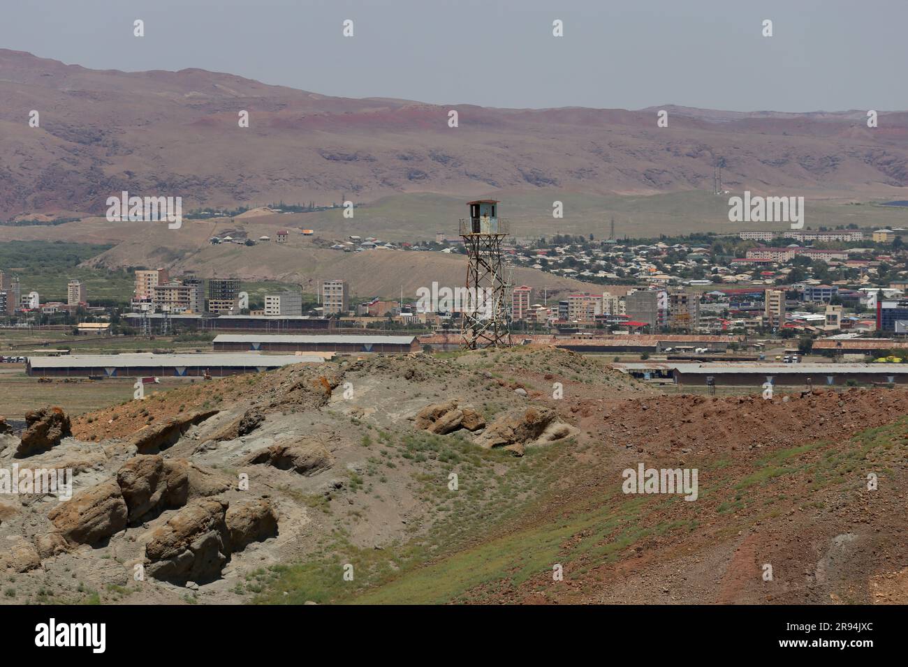 June 22, 2023, Jolfa, East Azerbaijan, Iran: A view of the Aras UNESCO ...