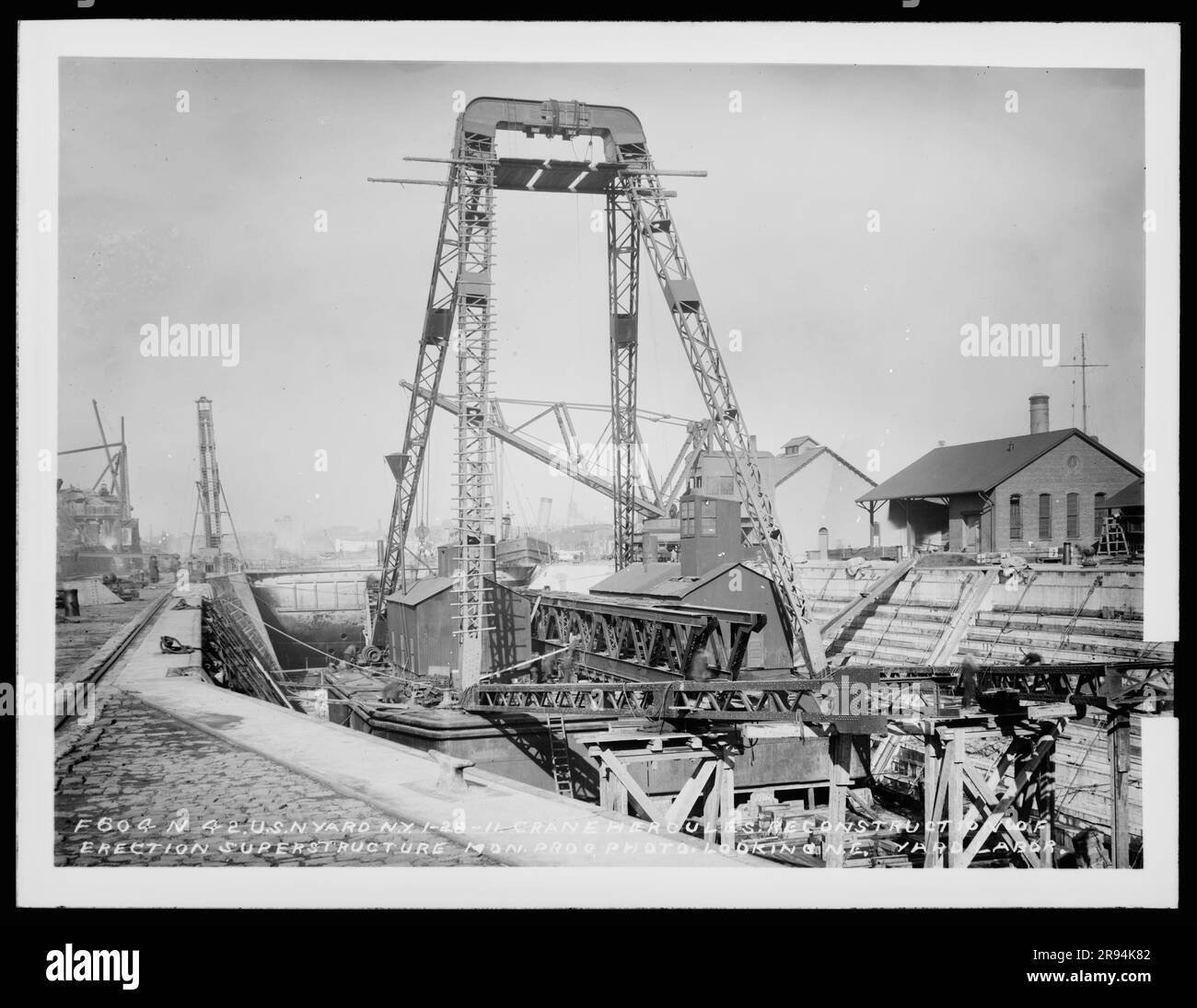Crane Hercules, Reconstruction of, Erection Superstructure, Monthly ...