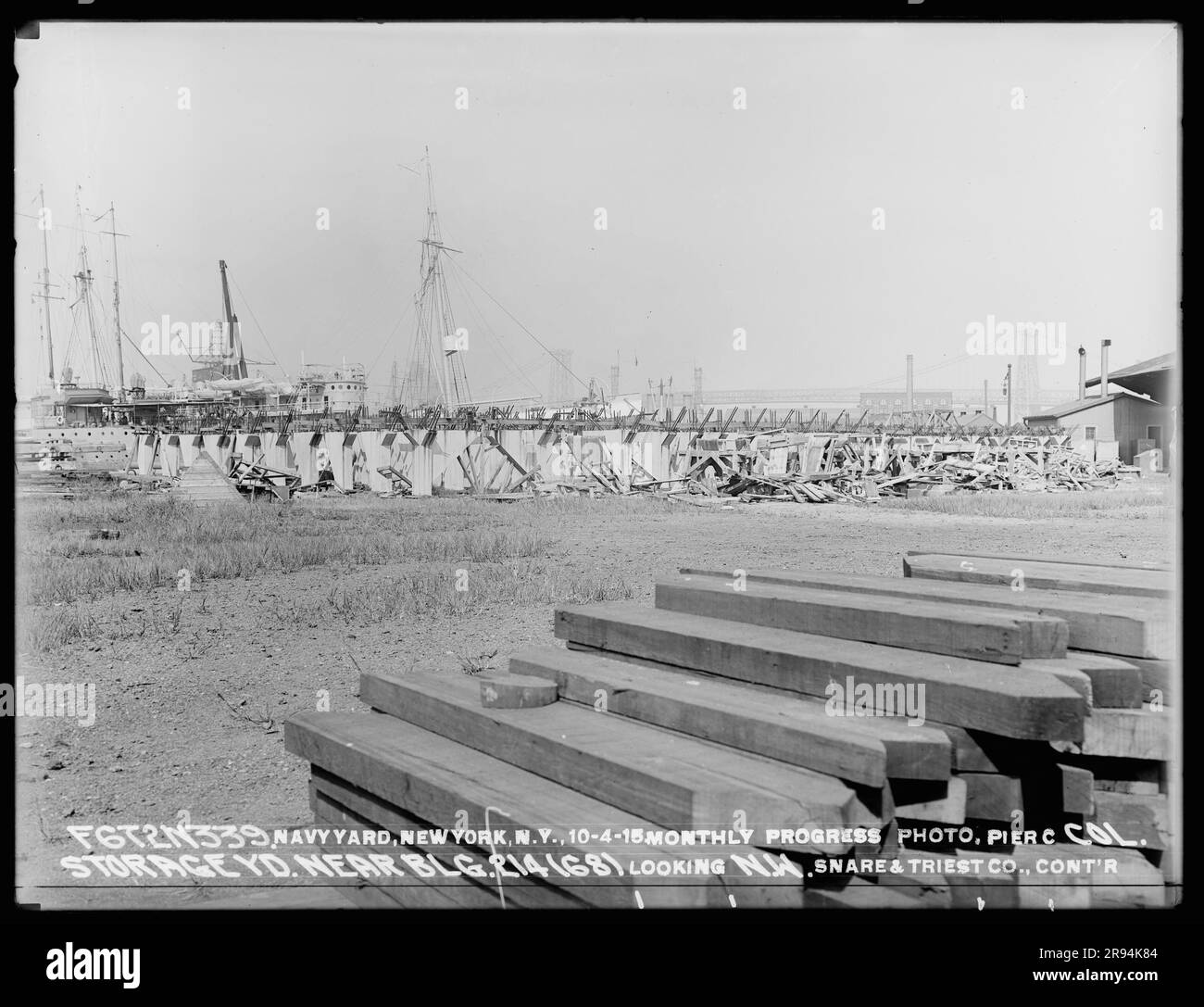 Monthly Progress Photo, Pier C Column Storage Yard, Near Building 214 ...