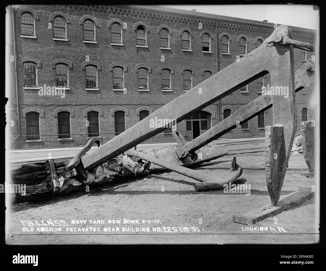 Old Anchor Excavated Near Building Number 225 (19-3), Looking Northwest ...