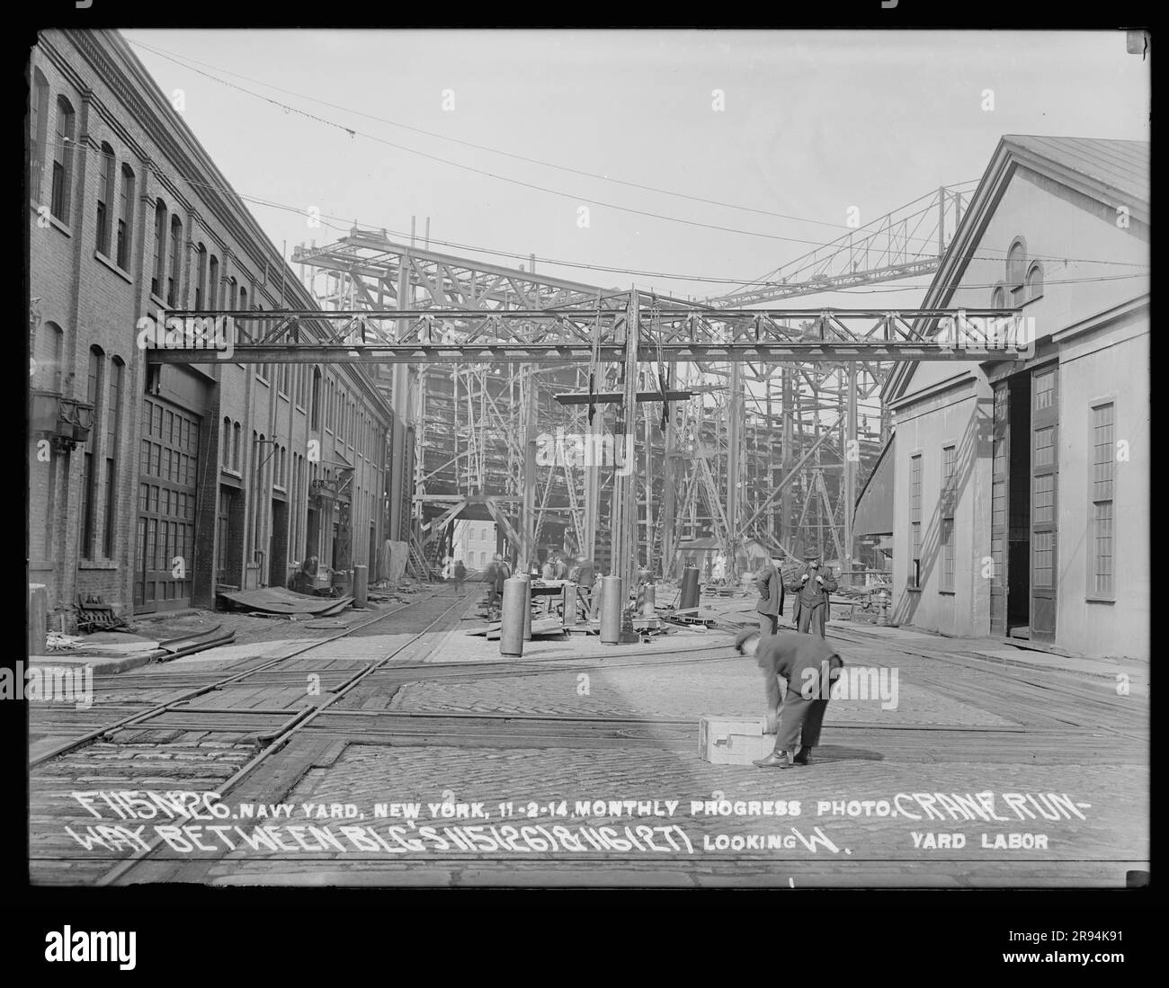 Monthly Progress Photo, Crane Runway between Buildings 115 (26) and 116 ...