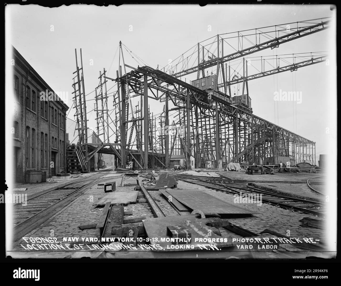 Monthly Progress Photo, Railroad Track Relocation East of Launching ...
