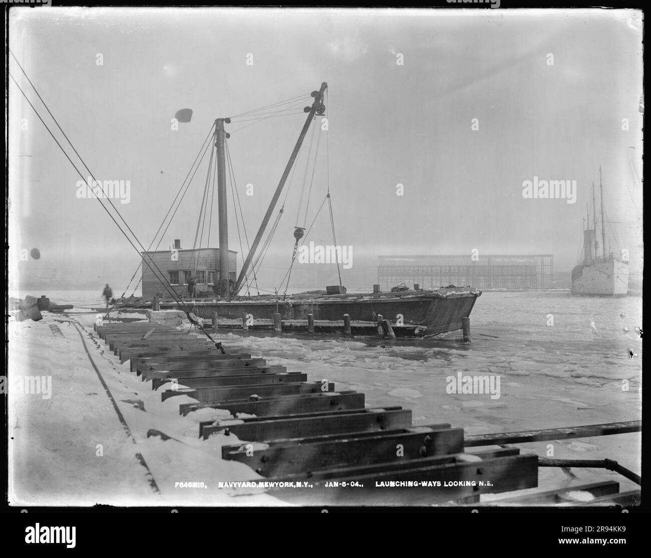 Launching Ways, Looking Northeast. Glass Plate Negatives of the ...