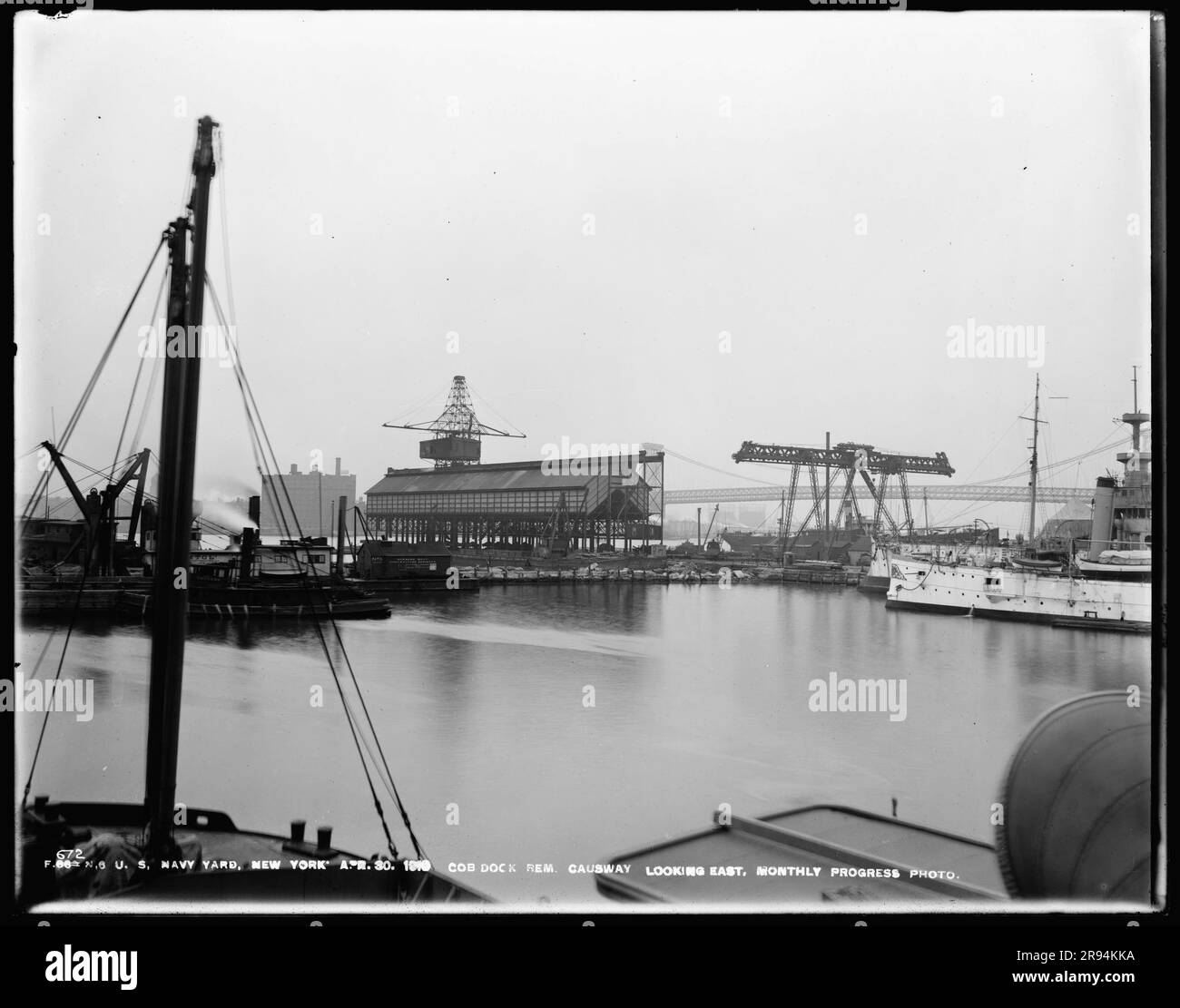 Monthly Progress Photo - Cob Removal Causeway. Glass Plate Negatives of ...