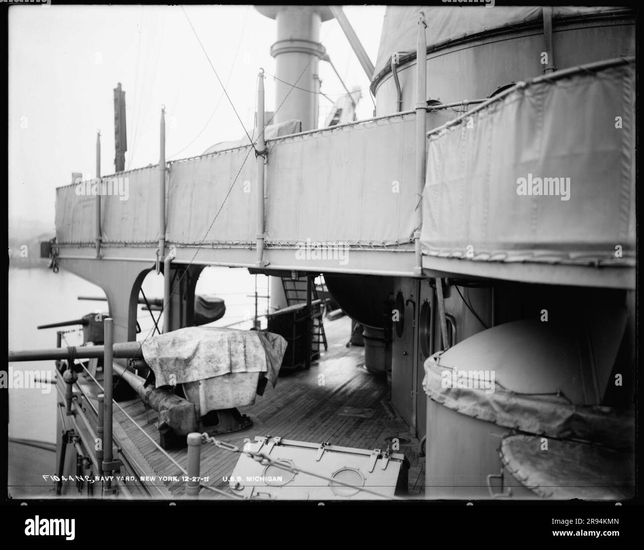 U.S.S Michigan. Glass Plate Negatives of the Construction and Repair of ...