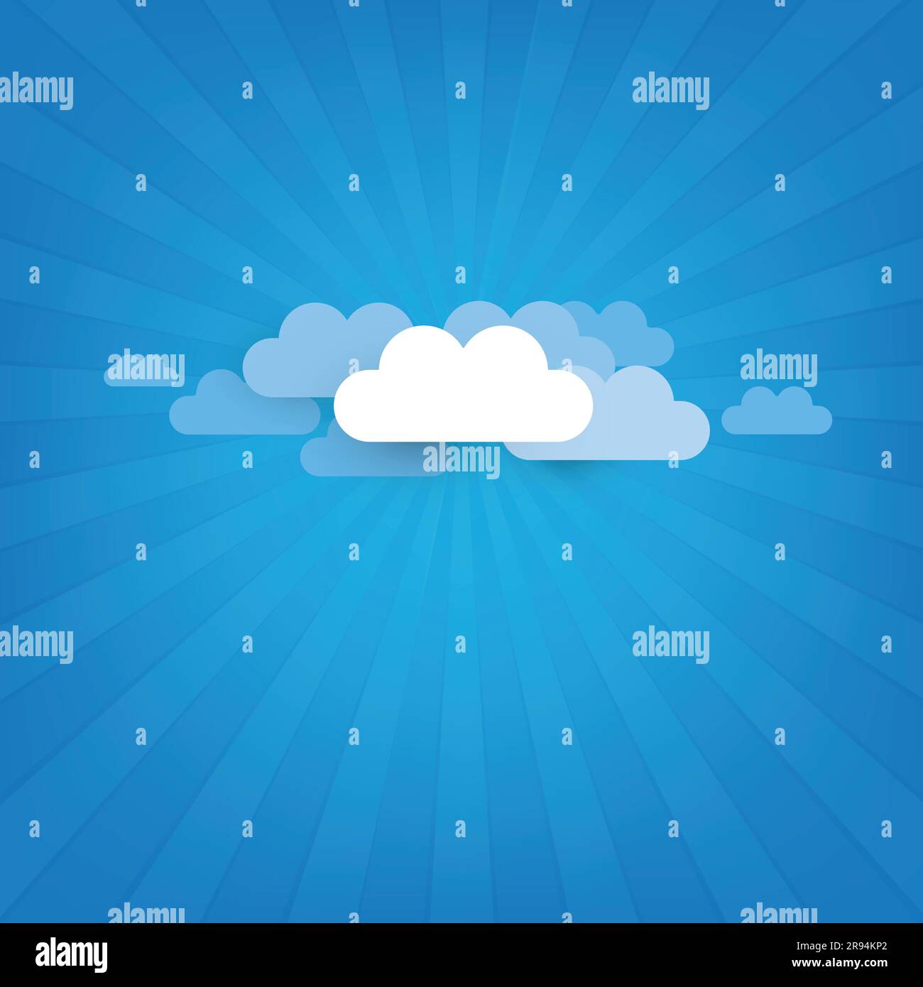 Abstract Cloudy Sky, Sunshine Background - Template for Posters, Flyers ...