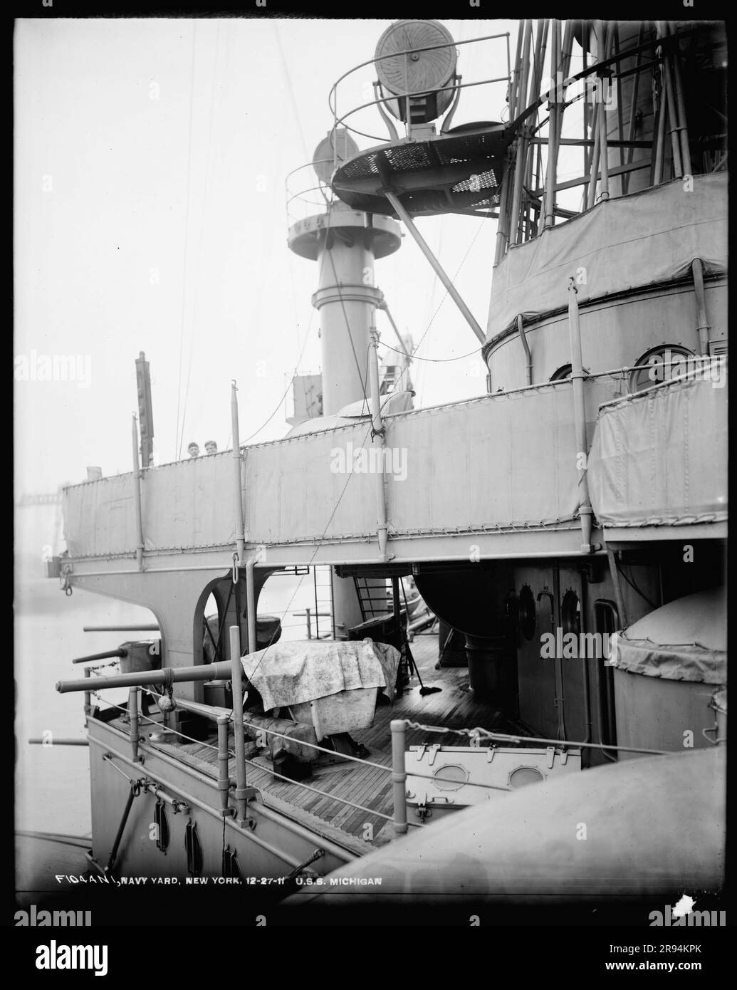 U.S.S Michigan. Glass Plate Negatives of the Construction and Repair of ...