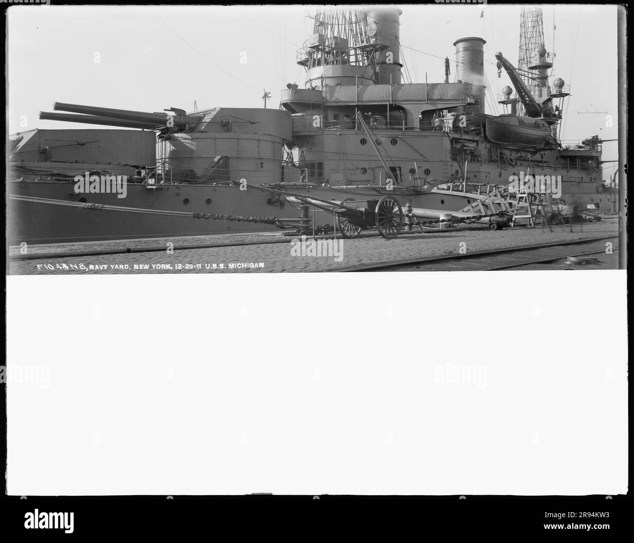 U.S.S. Michigan. Glass Plate Negatives of the Construction and Repair ...