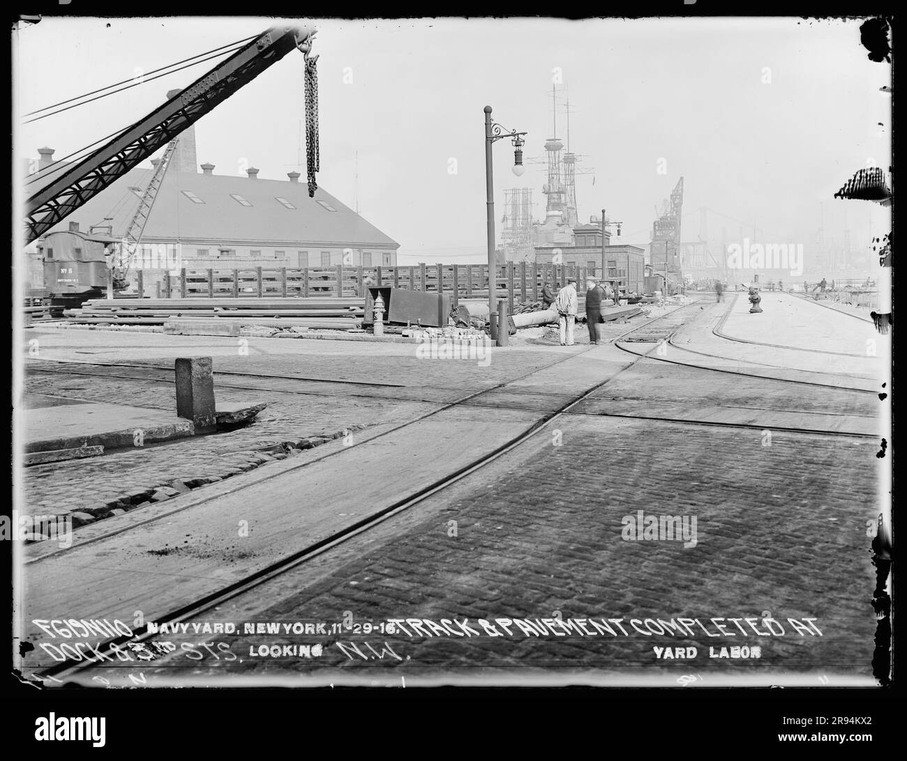 Track and Pavement Completed at Dock and 3rd Streets, Looking Northwest ...