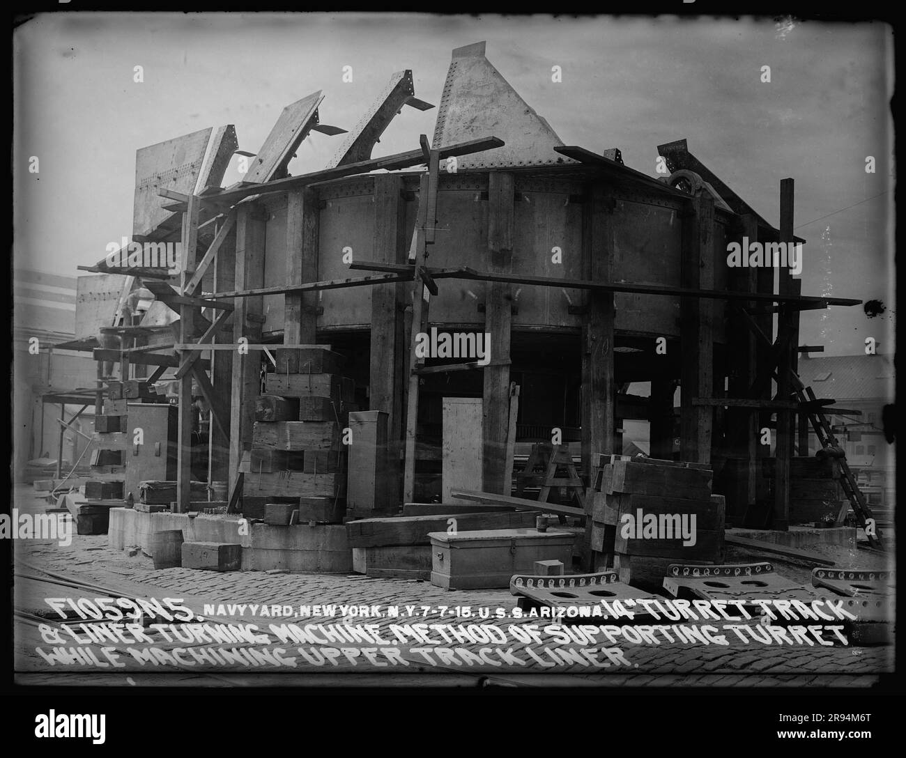 U.S.S Arizona, 14-inch Turret Track & Liner Turning Machine, Method of ...