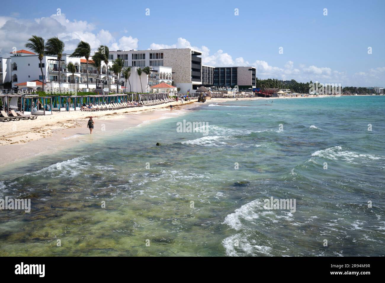 Yucatan beach swimmers hi-res stock photography and images - Alamy