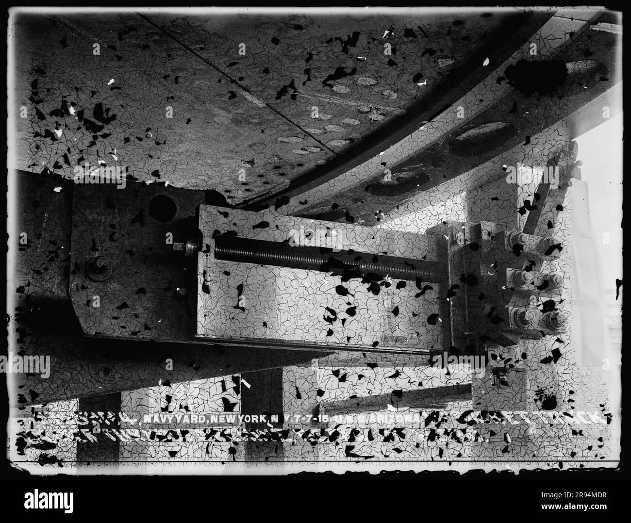 U.S.S Arizona, 14-inch Turret Track & Liner Turning Machine, General ...