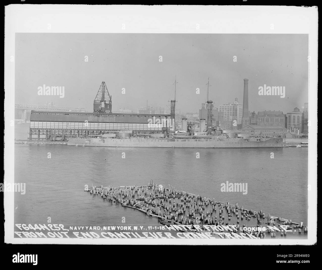Waterfront, Looking Northeast, from Outer End Cantilever Crane Track ...
