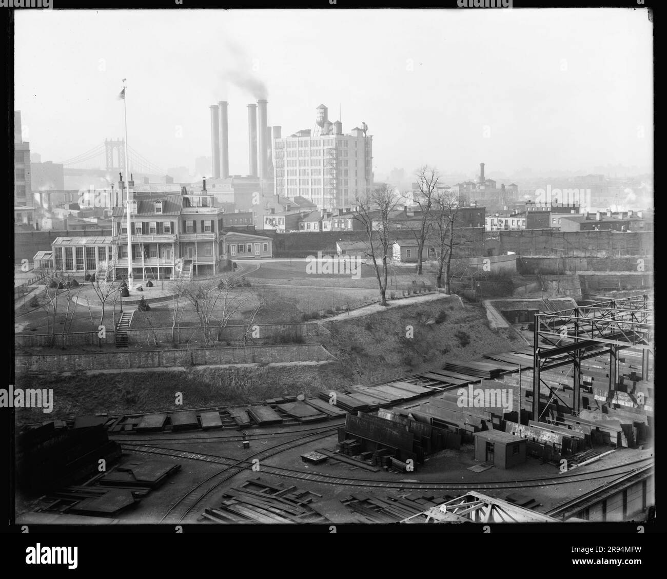 Navy Yard's Commandants Quarters. Glass Plate Negatives of the ...