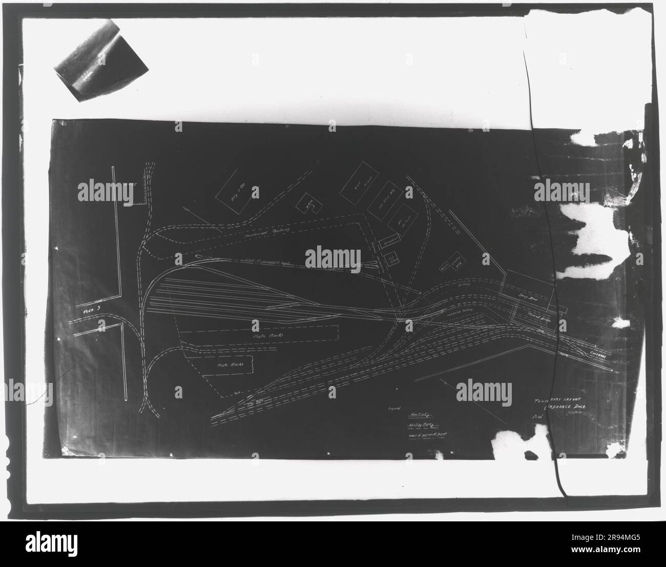 Temporary Layout, Ordnance Dock. Glass Plate Negatives of the ...