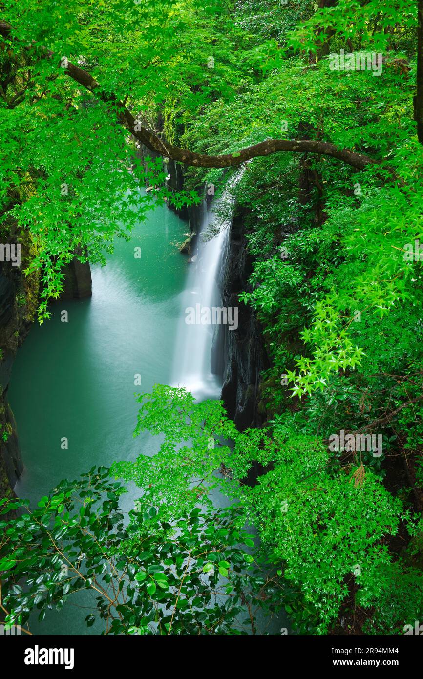 Takachiho Gorge, Manai Waterfall Stock Photo - Alamy