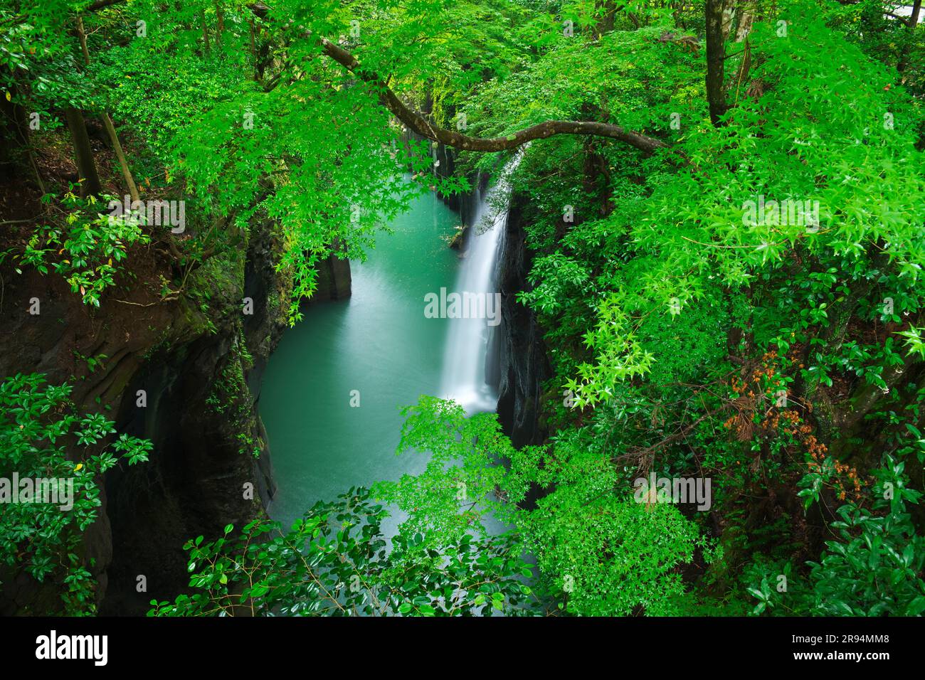 Takachiho Gorge, Manai Waterfall Stock Photo - Alamy