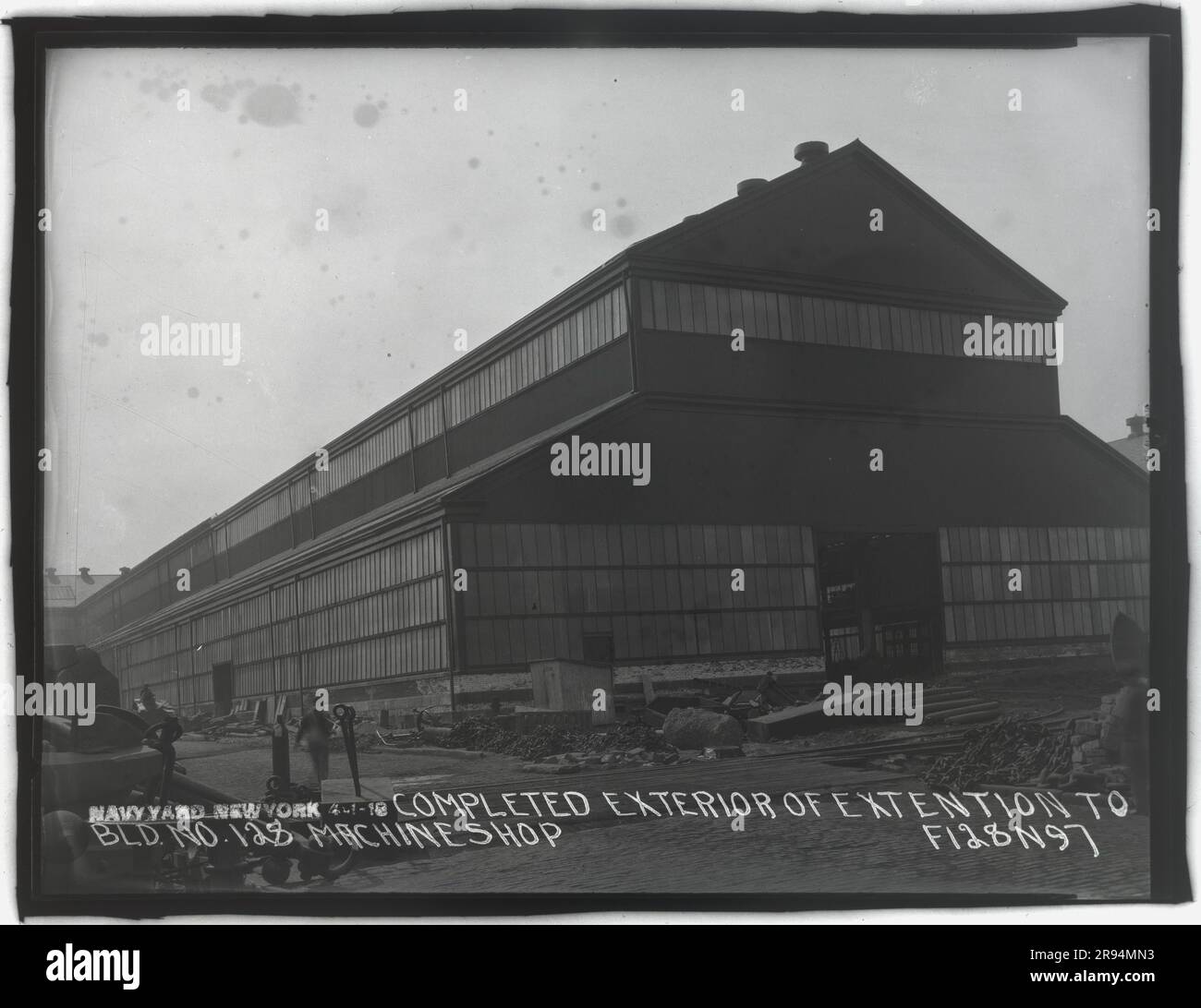 Completed Exterior of Extension to Building Number 128 Machine Shop ...