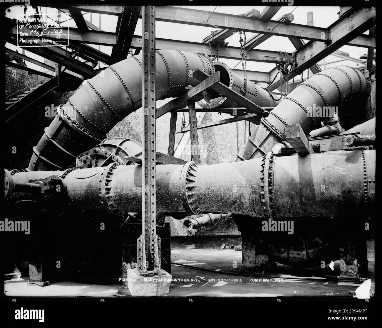 Pumping Plant, Dry Docks 2 and 3. Glass Plate Negatives of the ...