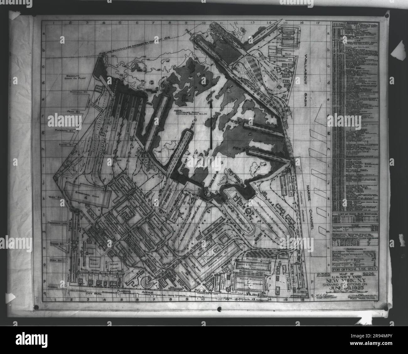 Map of Yard from June 30, 1925. Glass Plate Negatives of the ...