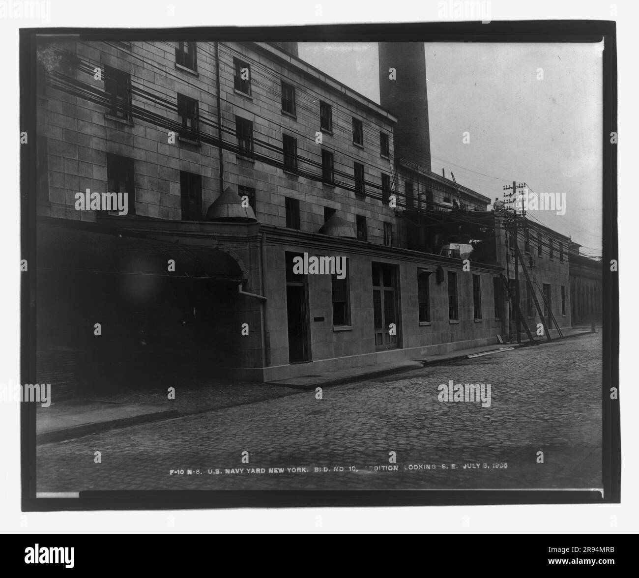 Building Number 10, Addition, Looking Southeast. Glass Plate Negatives ...