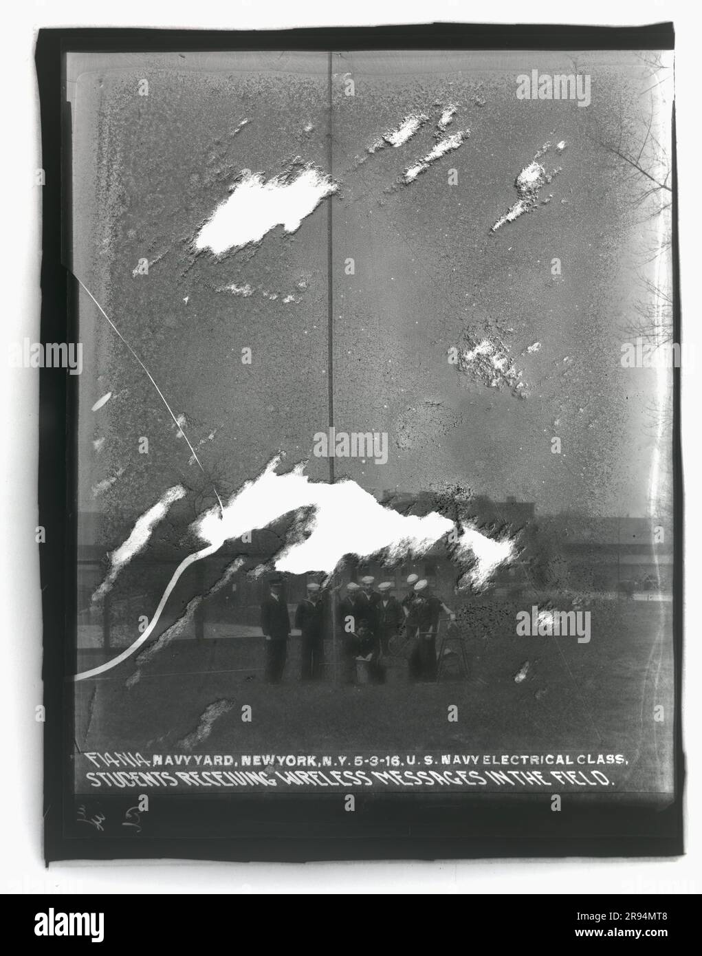 U.S. Navy Electrical Class, Students Receiving Wireless Messages in the ...