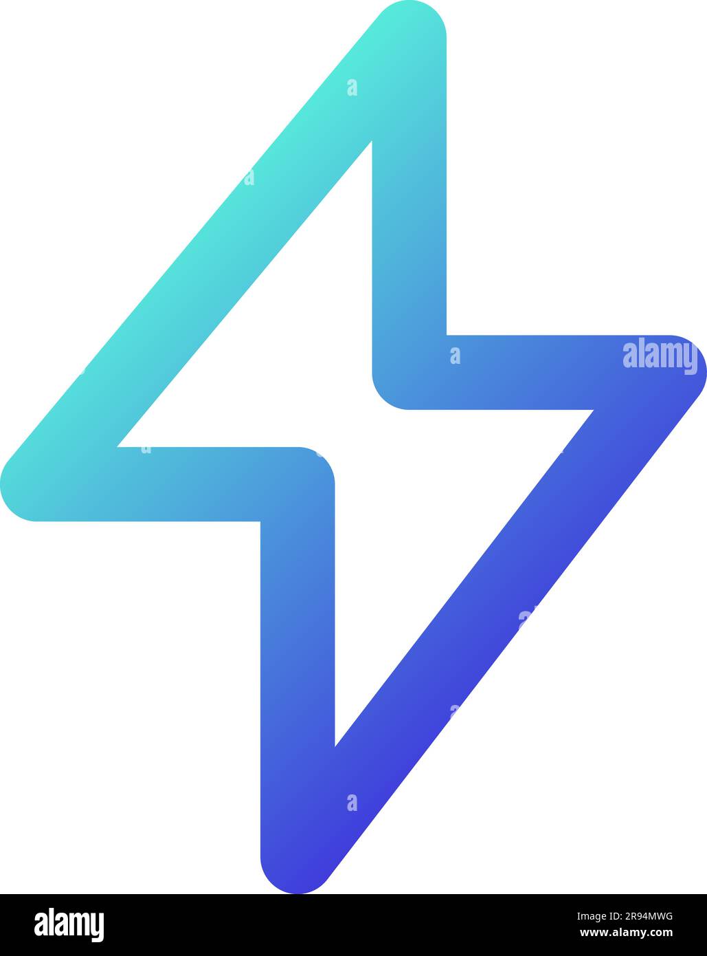 Lightning bolt pixel perfect gradient linear ui icon Stock Vector Image & Art - Alamy