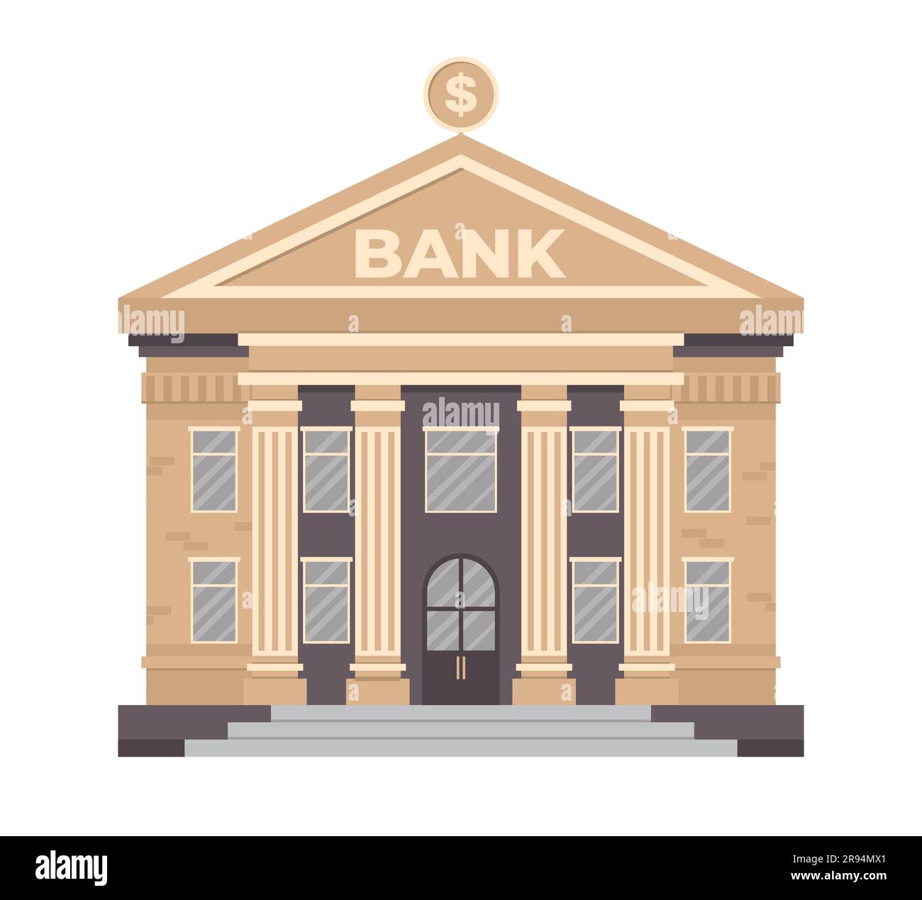 Bank Building Vector