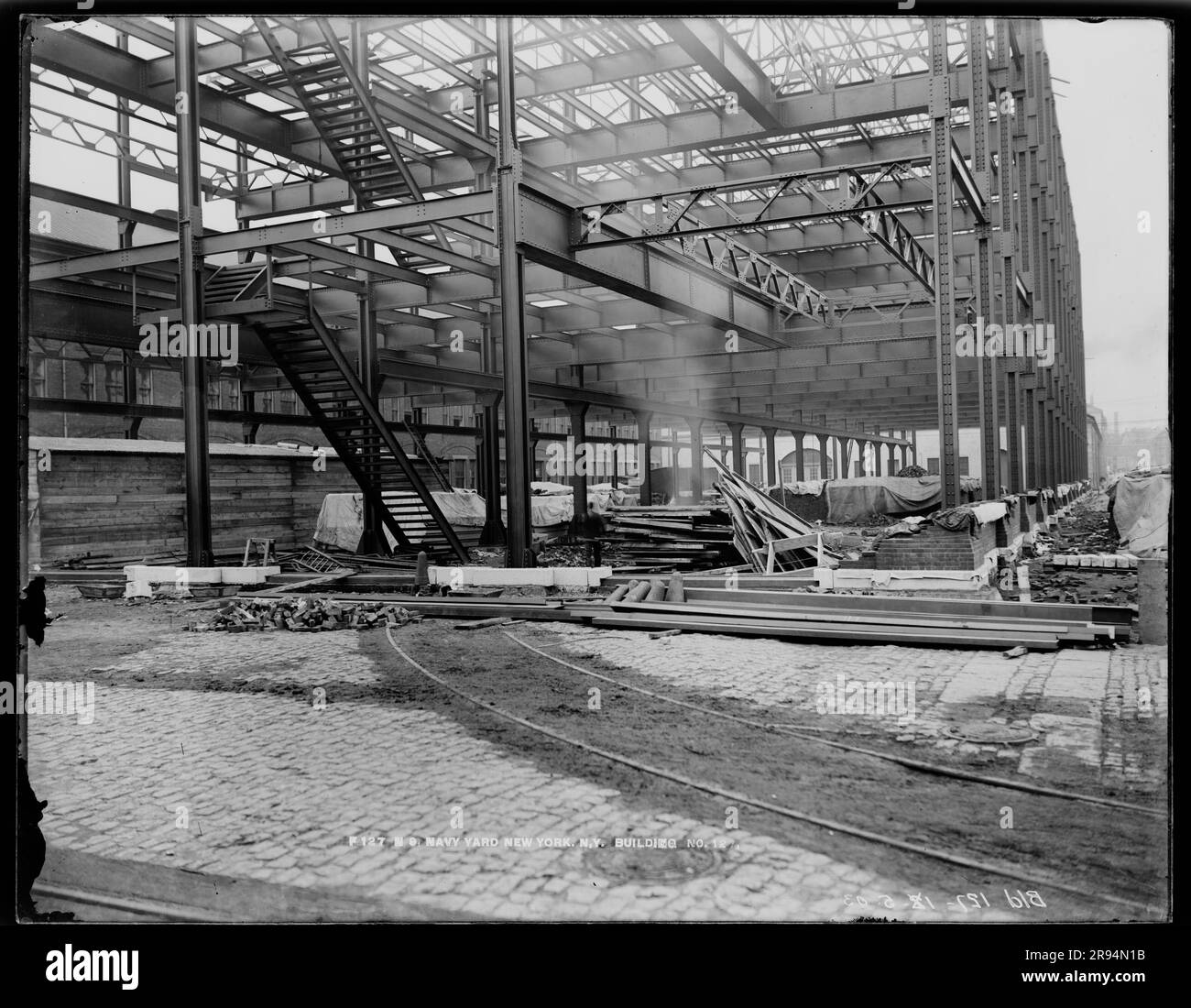 Building Number 127. Glass Plate Negatives of the Construction and ...