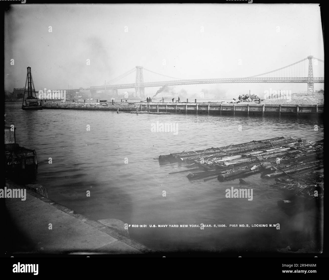Pier Number 3, Looking Northwest. Glass Plate Negatives of the ...