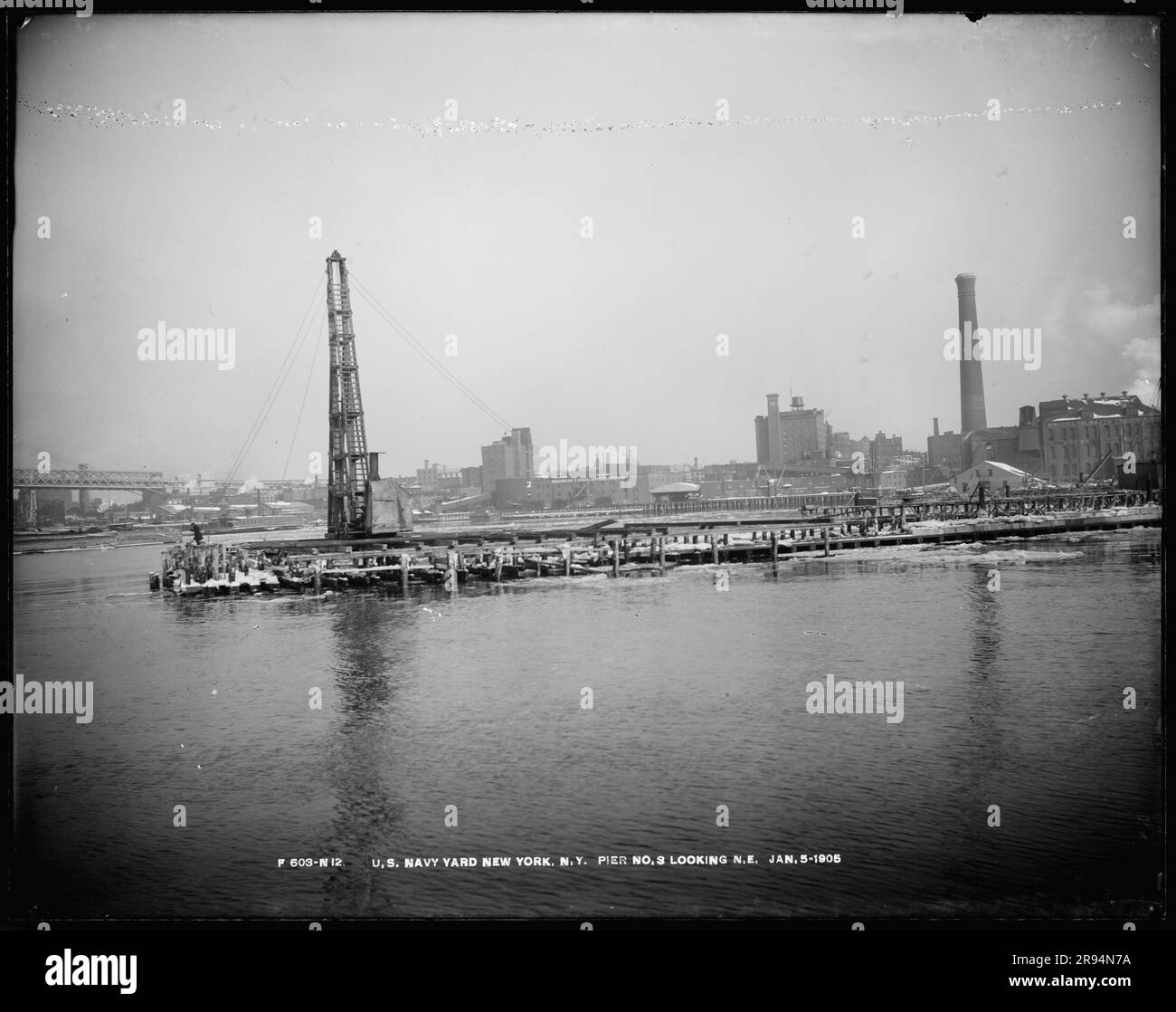 Pier Number 3, Looking Northeast. Glass Plate Negatives of the ...