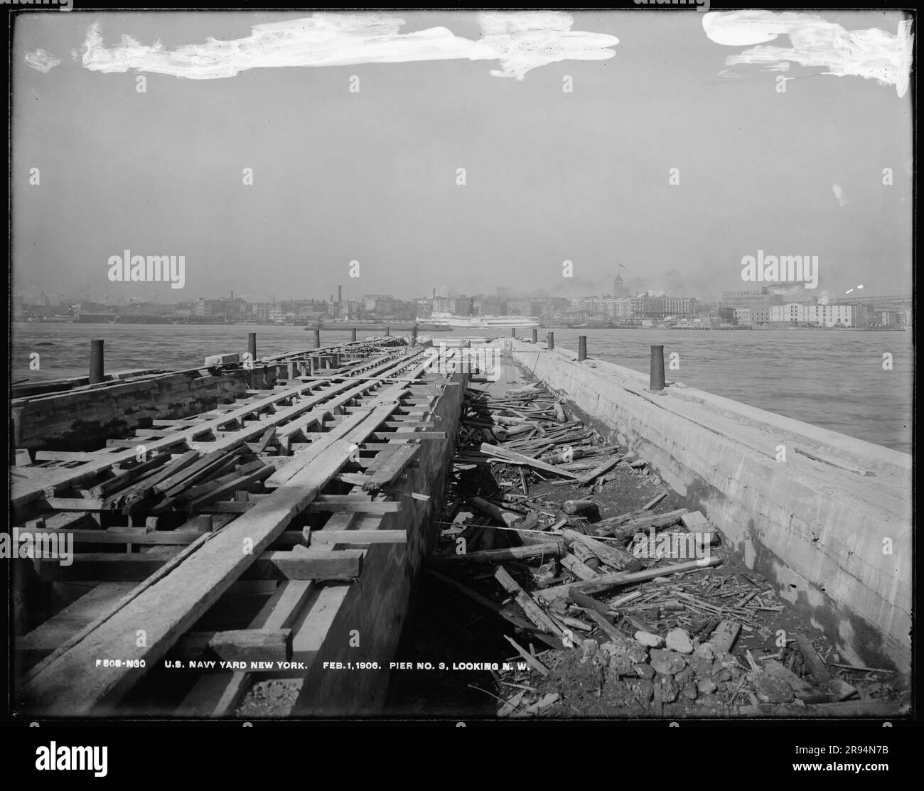 Pier Number 3, Looking Northwest. Glass Plate Negatives of the ...