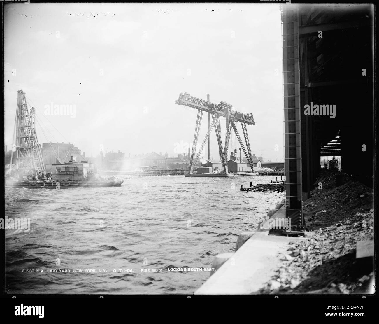 Pier Number 3, Looking Southeast. Glass Plate Negatives of the ...