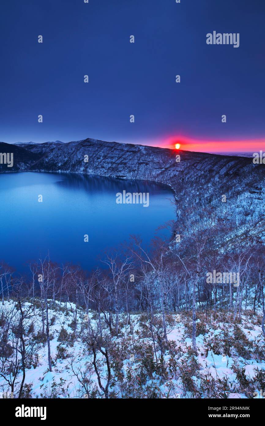 Sunrise on Lake Mashu Ko Stock Photo - Alamy