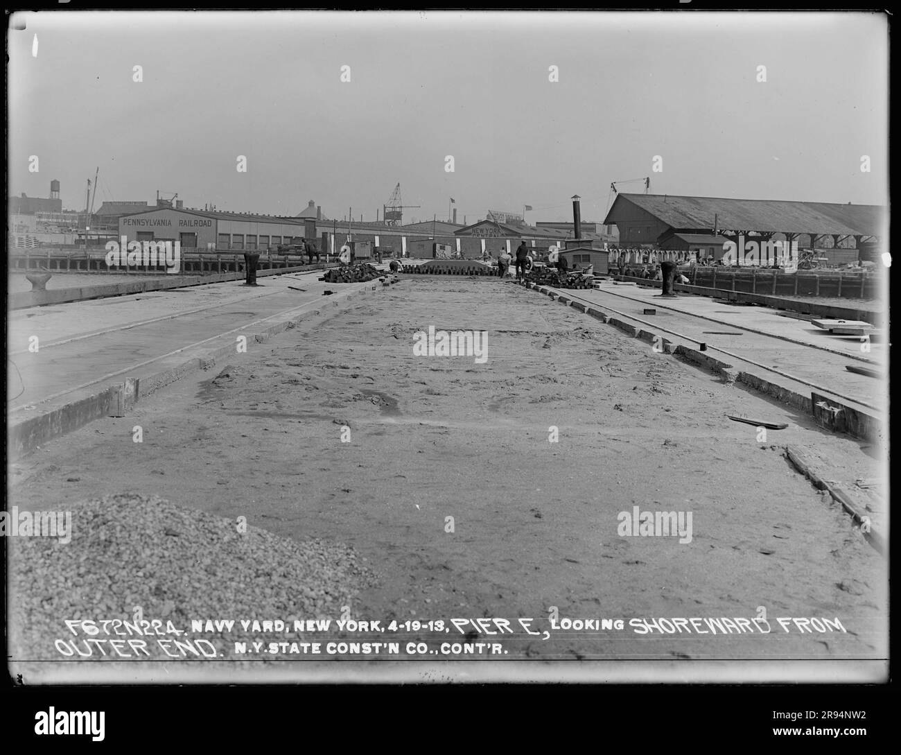 Pier E, Looking Shoreward from Outer End, New York State Construction ...