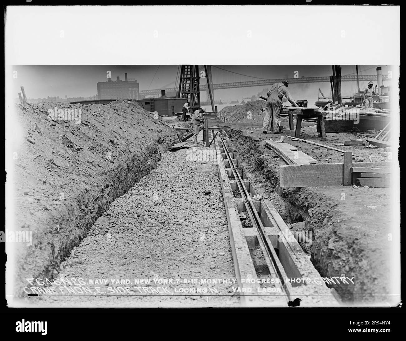 Monthly Progress Photo, Gantry Crane, Foundation East Side Track ...