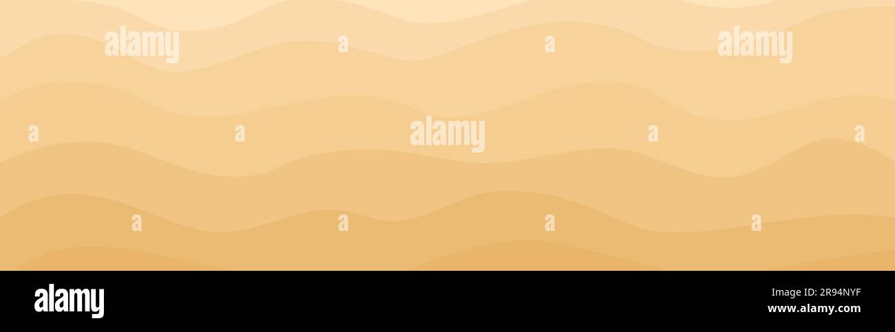 Top view of beach sand background in flat style. Vector illustration ...