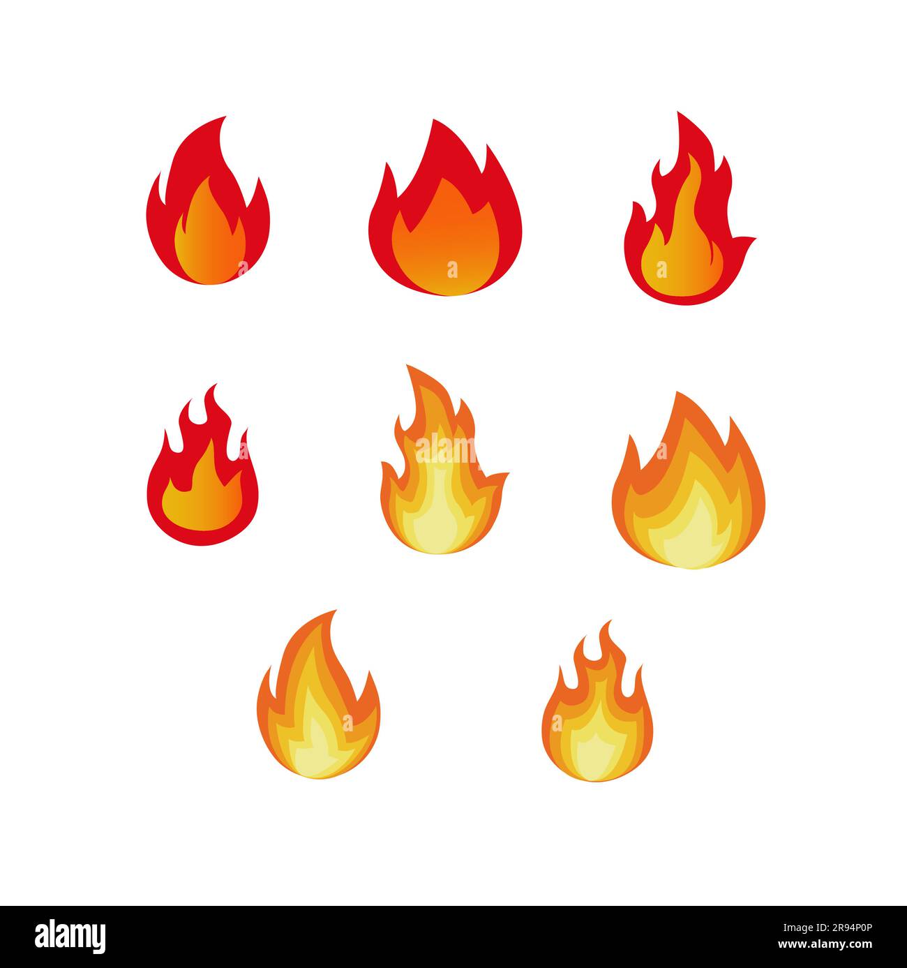 White flames Stock Vector Images - Alamy