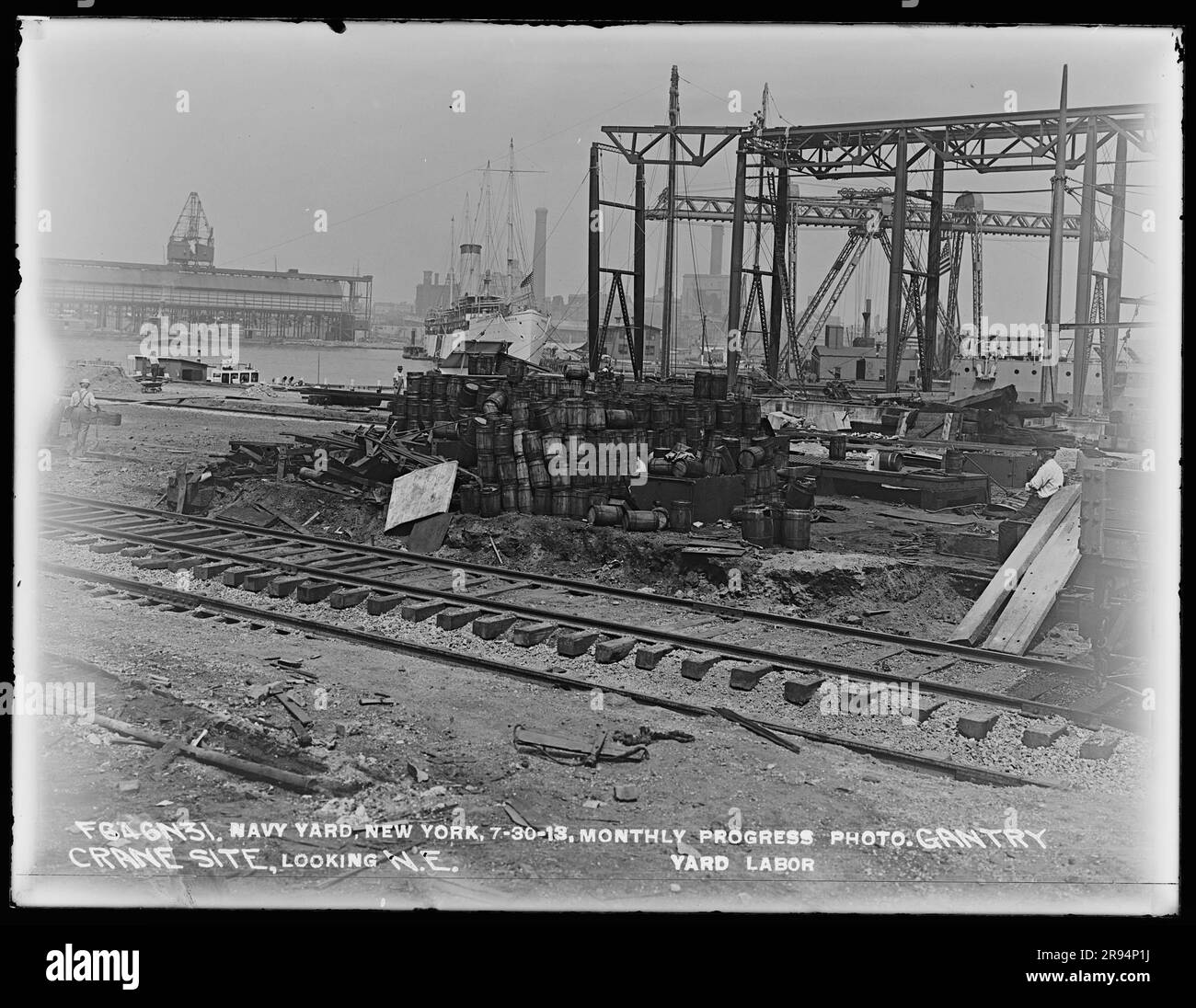 Monthly Progress Photo, Gantry Crane Site, Looking Northeast. Glass ...