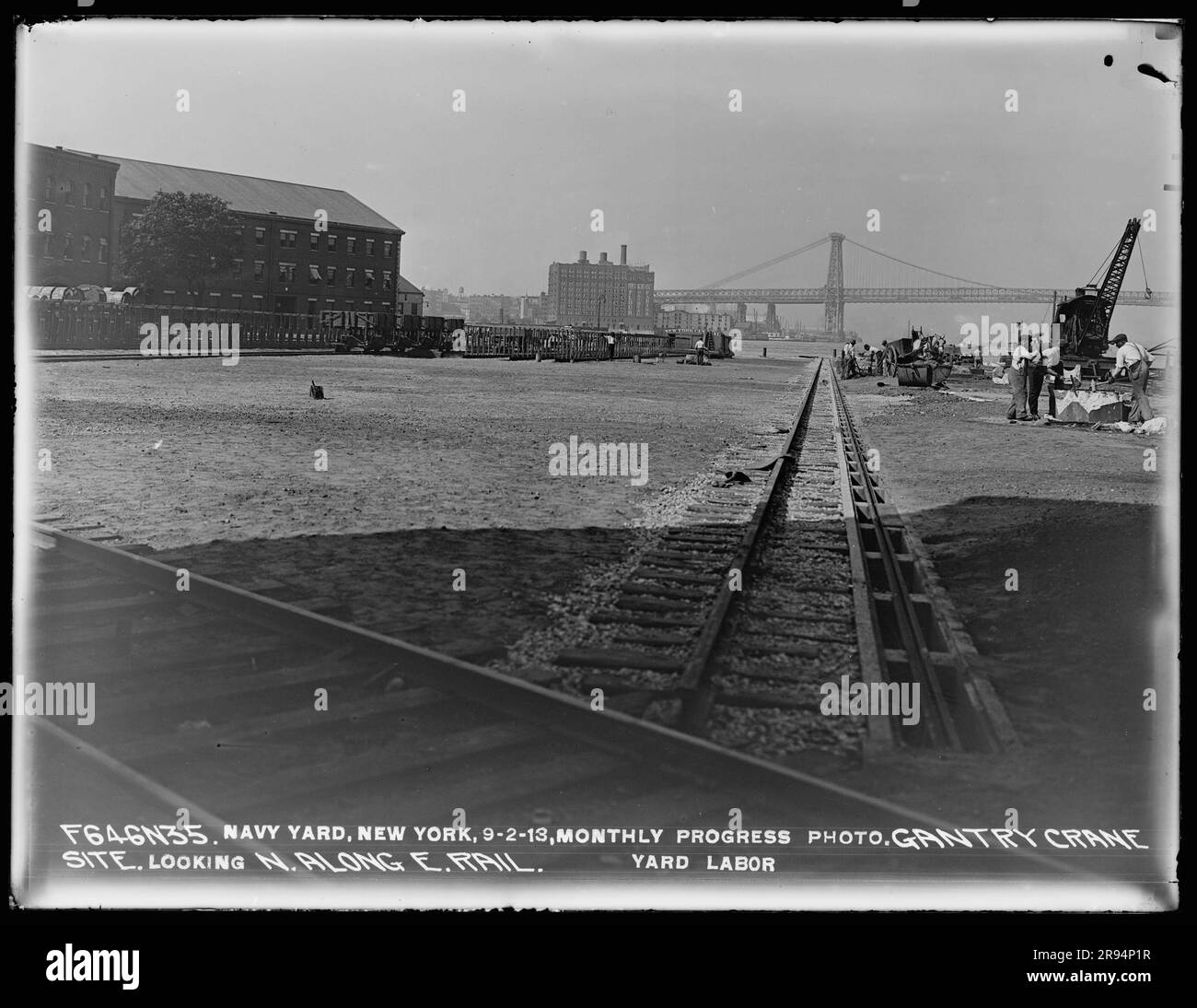 Monthly Progress Photo, Gantry Crane Site, Looking North Along East ...