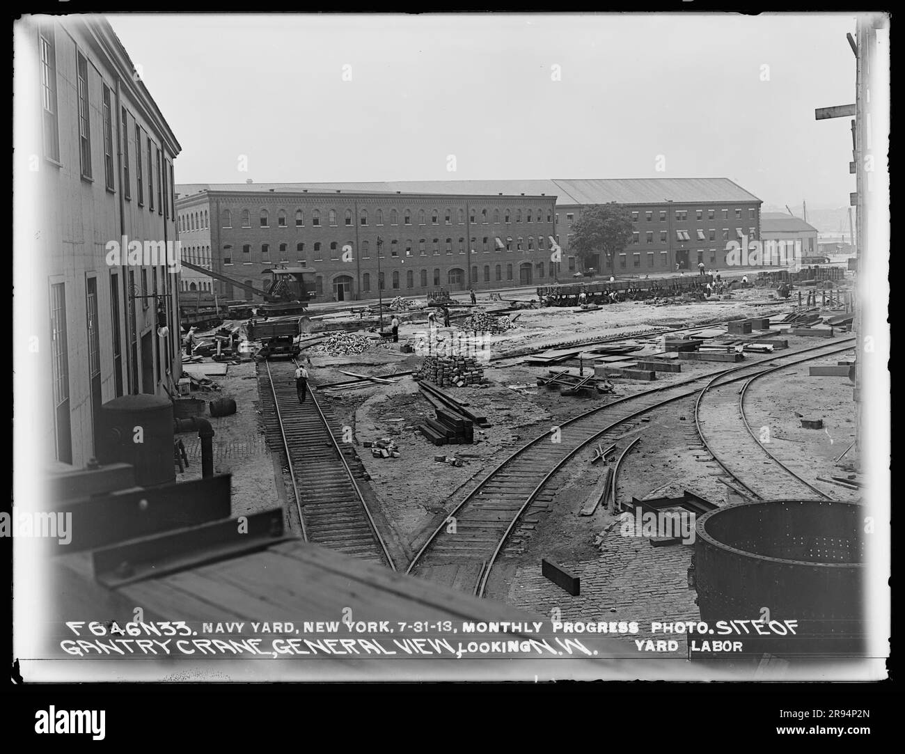 Monthly Progress Photo, Site of Gantry Crane, General View, Looking ...