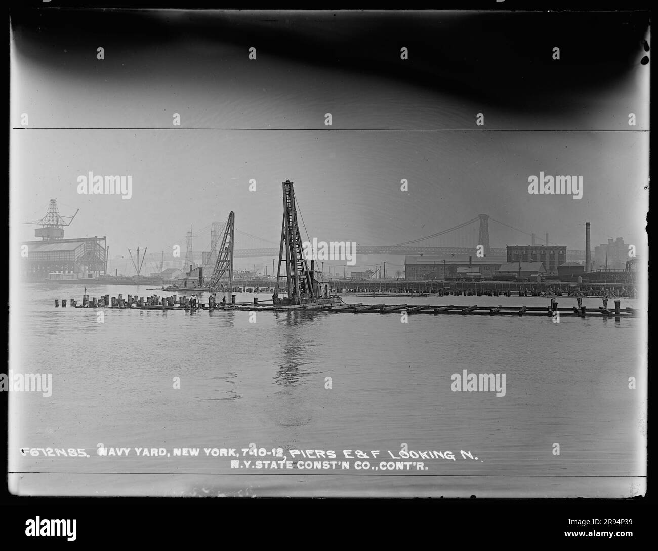 Piers E and F Looking North, New York State Construction Company ...