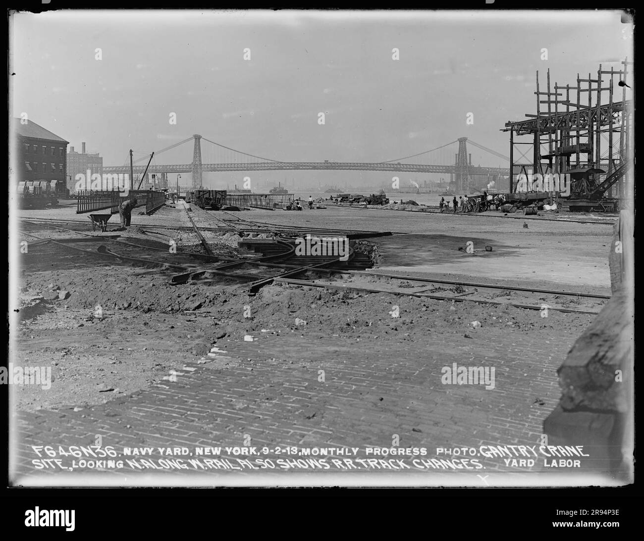 Monthly Progress Photo, Gantry Crane Site, Looking North Along West ...