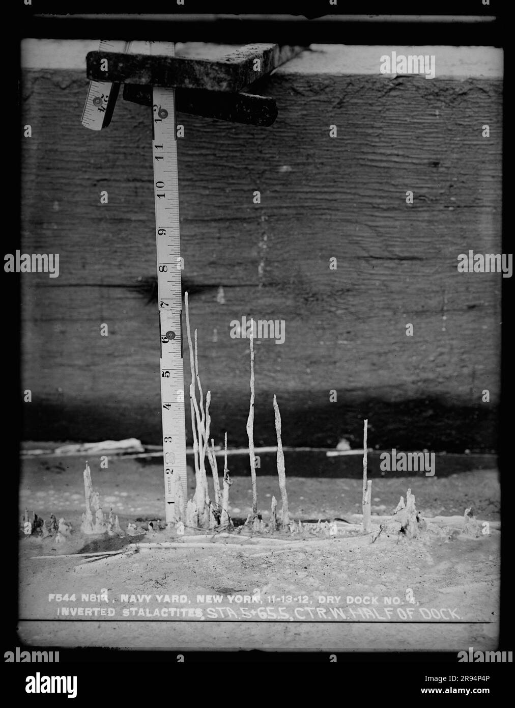 Dry Dock No. 4, Inverted Stalactites, Station 5+65.5, Center West, Half ...