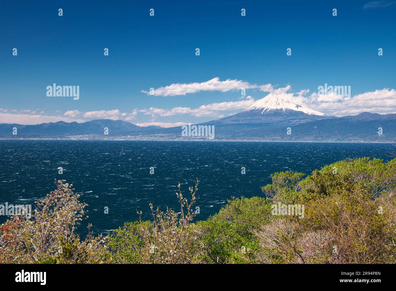 Mt. Fuji and Suruga Bay Stock Photo - Alamy