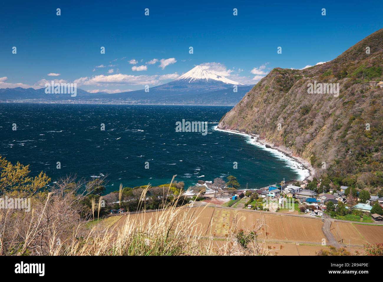 Mt. Fuji and Suruga Bay Stock Photo - Alamy