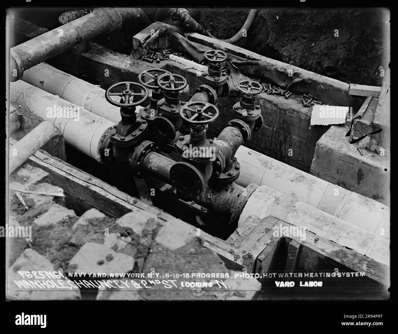 Progress Photo, Hot Water Heating System, Manhole, Chauncey Avenue and ...