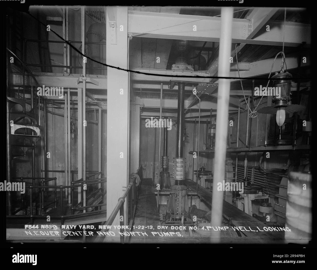 Dry Dock Number 4, Pump Well, Looking Northeast over Center and North ...